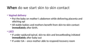 Skin–to.pptx post partum care ebm technique | PPTX