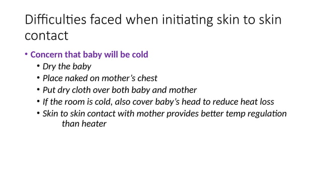 Skin–to.pptx post partum care ebm technique | PPT