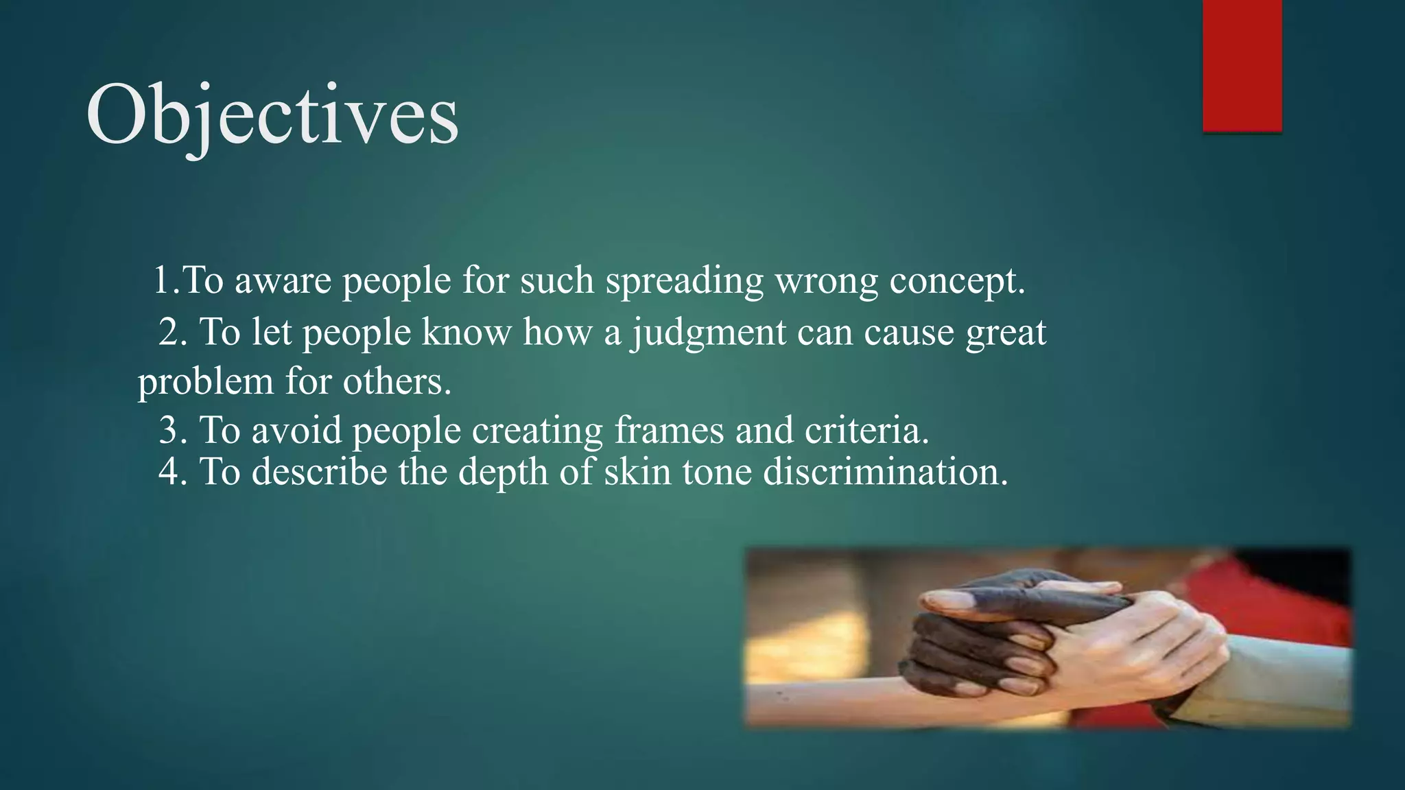 Skin tone discrimination | PPTX