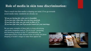 Skin tone discrimination | PPTX