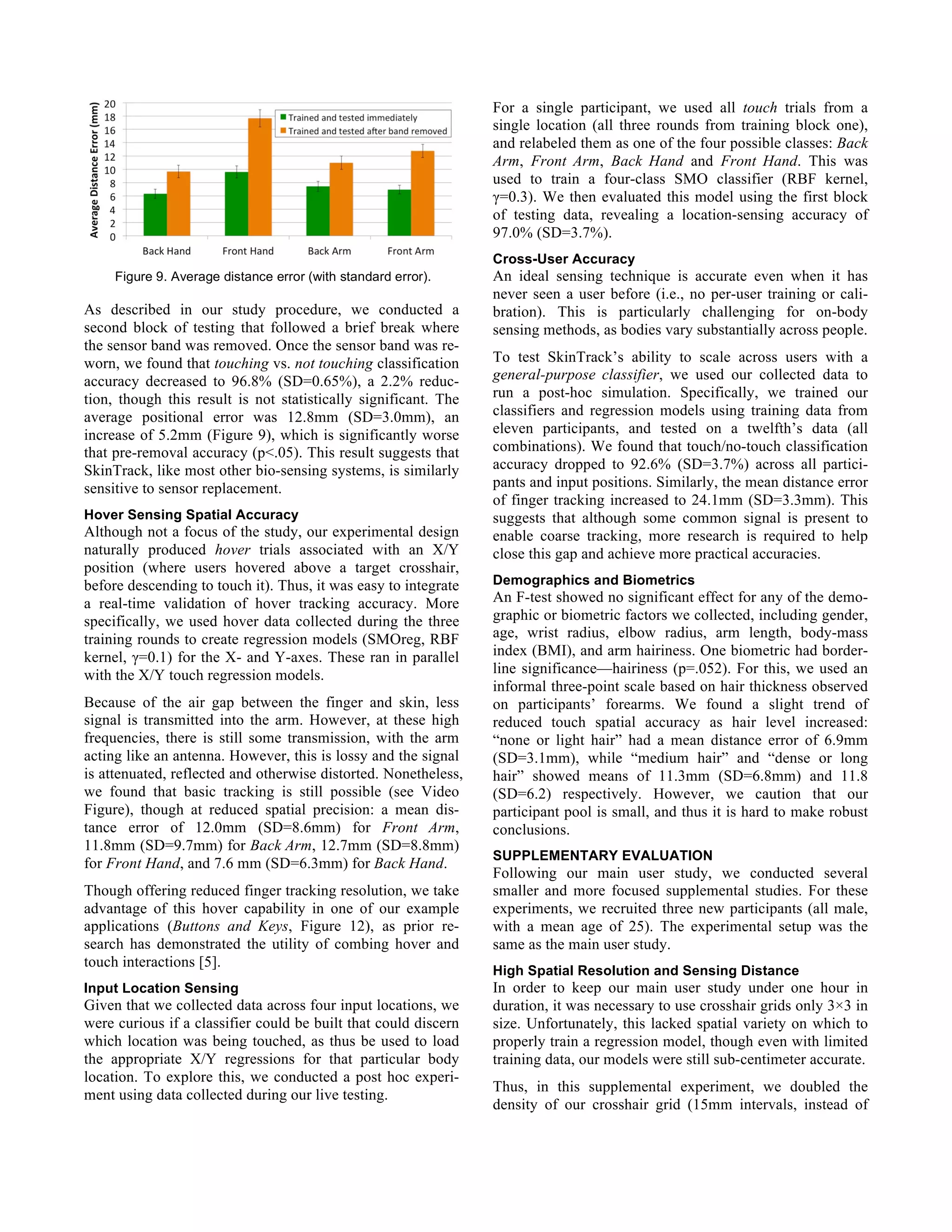 Skintrack: Finger Tracking on the Skin | PDF