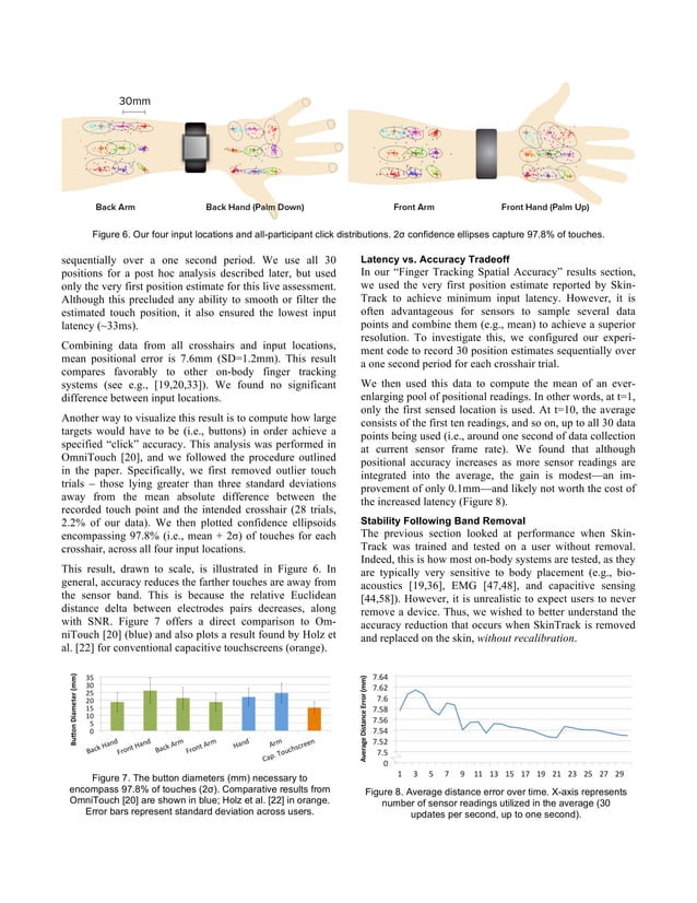 Skintrack: Finger Tracking on the Skin | PDF