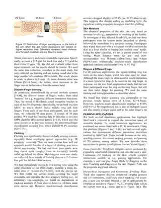 Skintrack: Finger Tracking on the Skin | PDF