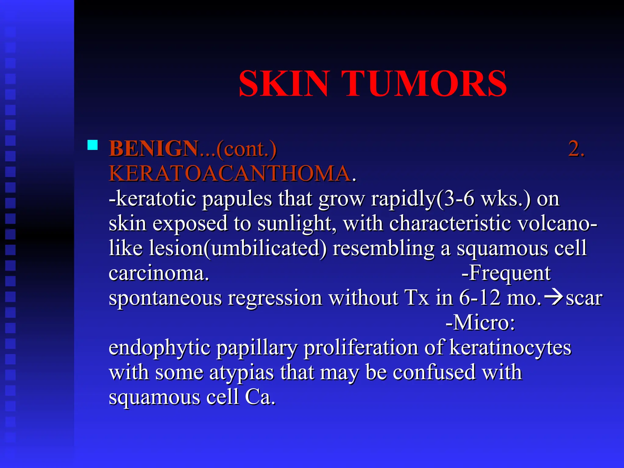 SKIN TUMORS SCC BCC melanoma pathological aspect- gross and microscopy ...