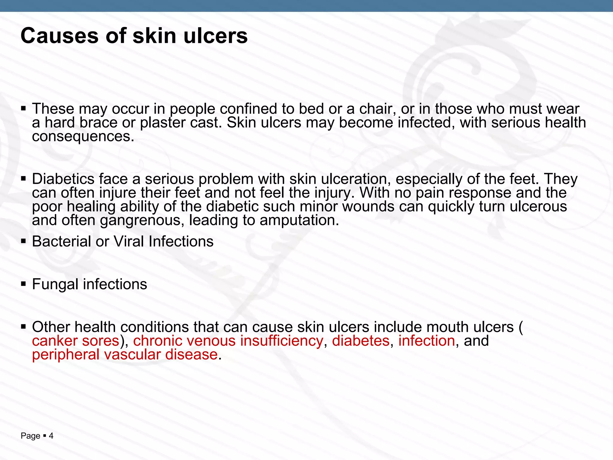 Skin ulcers | PPT