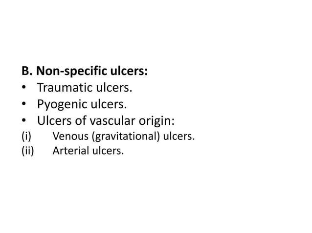 Skin Ulcers Overview ppt | PPTX | Skin and Dermatology | Diseases and ...