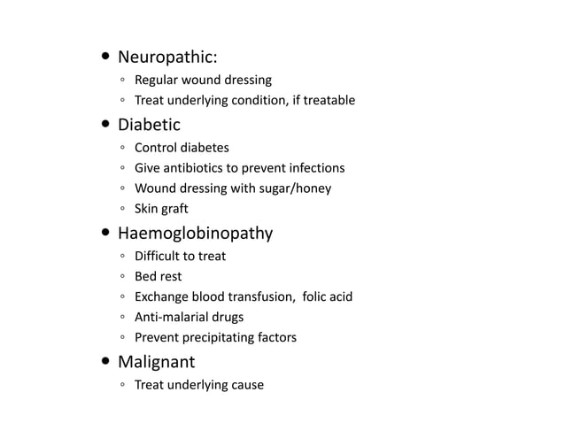 Skin Ulcers Overview ppt | PPTX | Skin and Dermatology | Diseases and ...