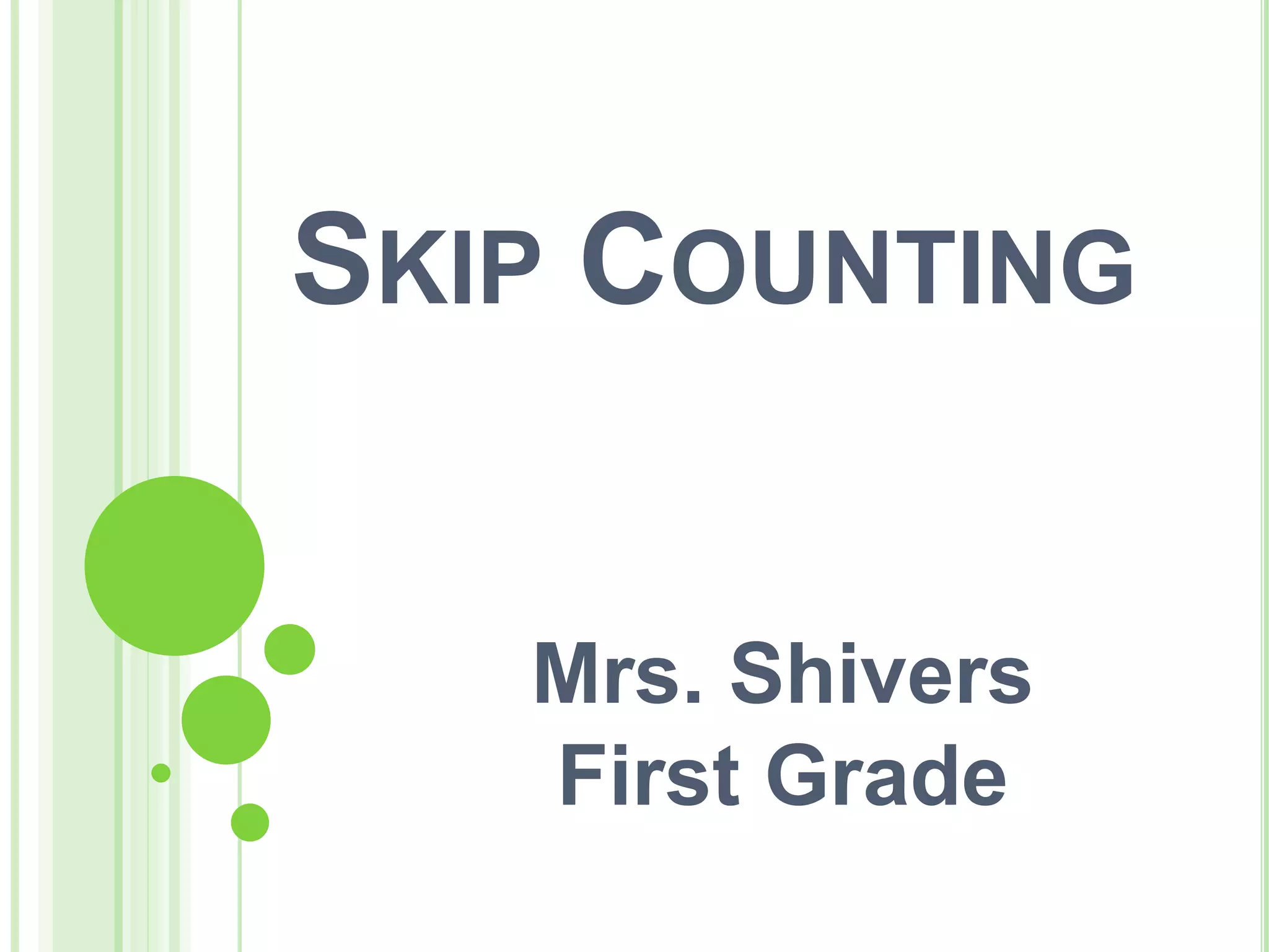 Skip Counting | PPTX