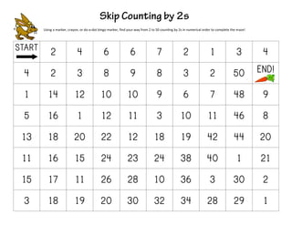 Skip Count Mazes | PDF
