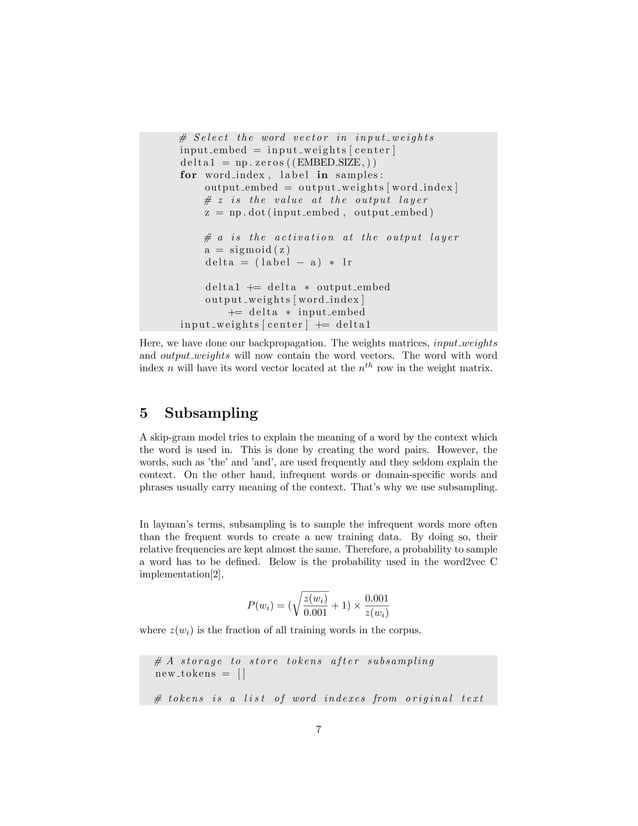 Skip-gram Model Broken Down | PDF