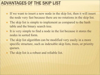Skip list vinay khimsuriya_200430723005 | PPT