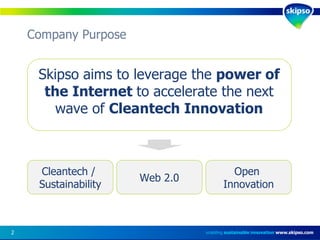 Skipso - The Global Cleantech Platform | PPT
