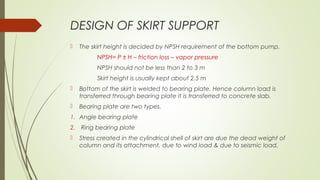 Skirt support for vertical vessal 16 06,07,08,09 | PPT