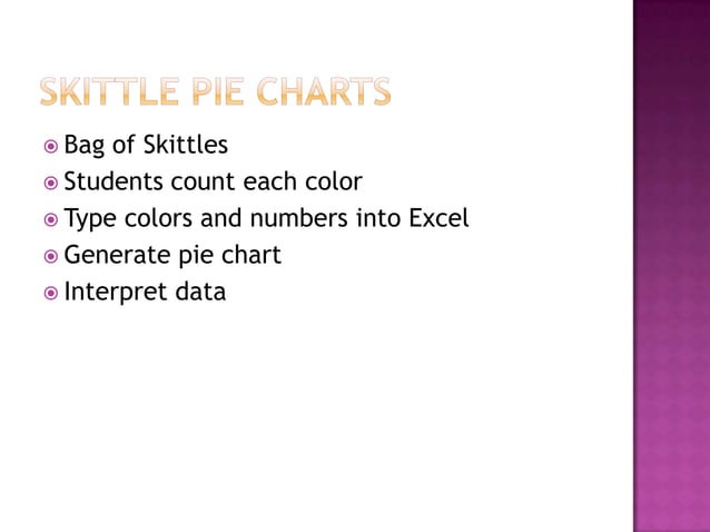 Skittle pie charts | PPT