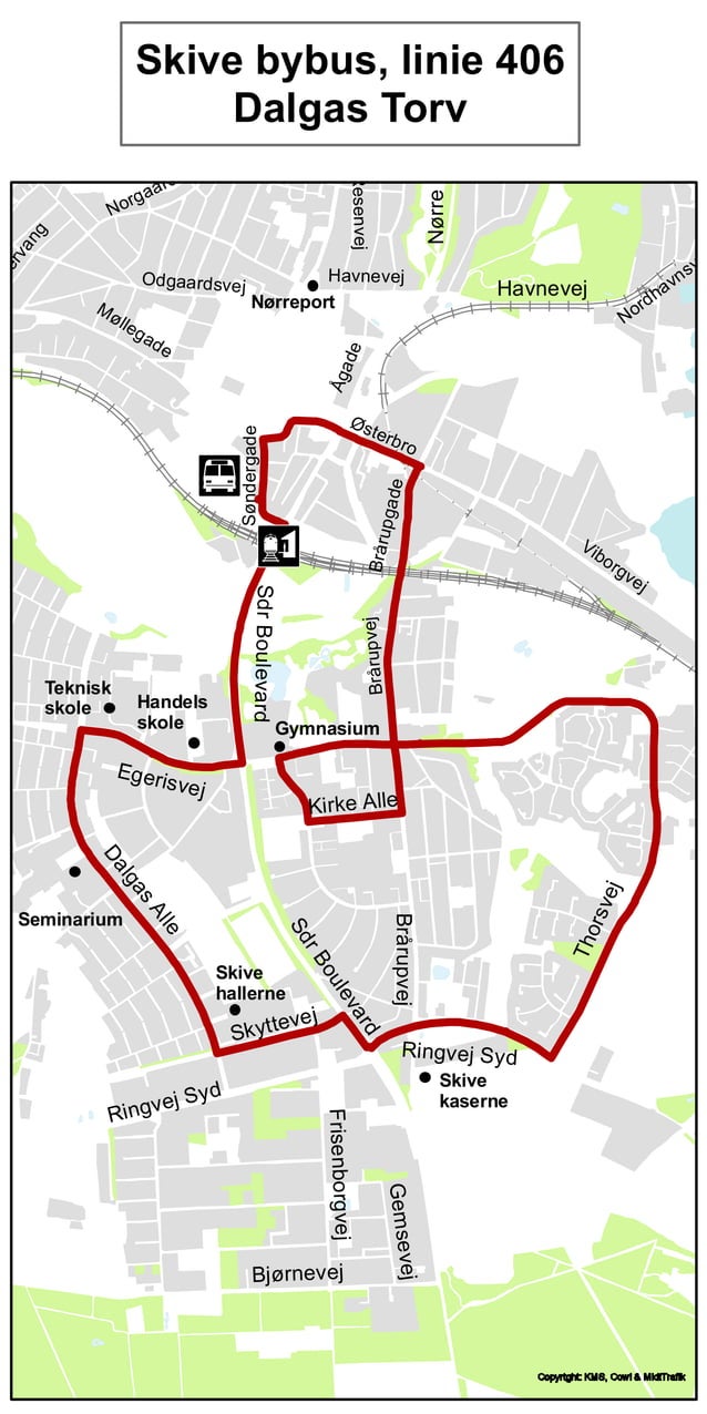 Samlet Køreplan | Skive Bybus |2010-2011| Midttrafik | PDF