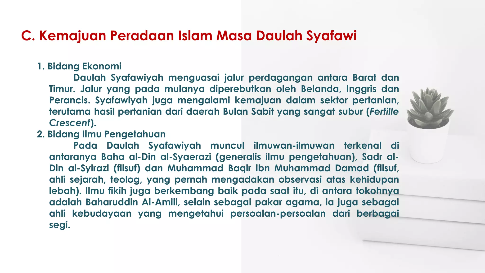 PPT Peradaban Islam Pada Masa Daulah Syafawi di Persia | PDF