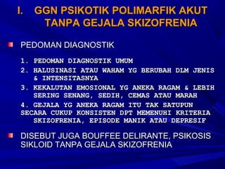Skizofrenia dan pengelompokannya | PPT