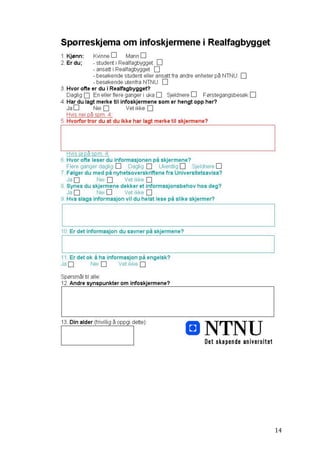 Digital Skilting ved NTNU - Rapport fra pilot prosjekt | PDF