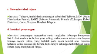 Presentasi Mekanikal Elektrikal SKK Jenjang 8 | PPTX