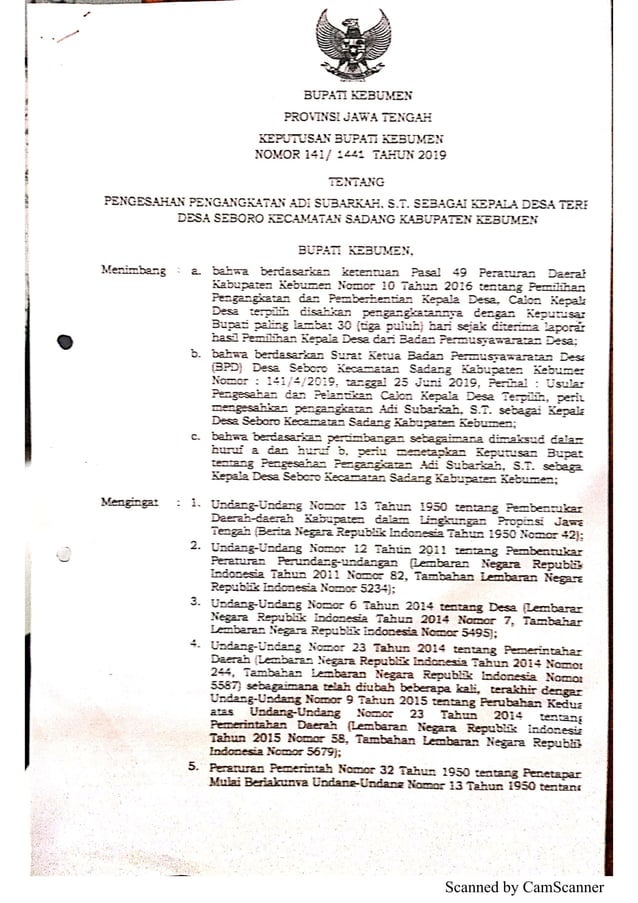 Sk kades adi subarkah, s.t | PDF | Business | Business and Finance