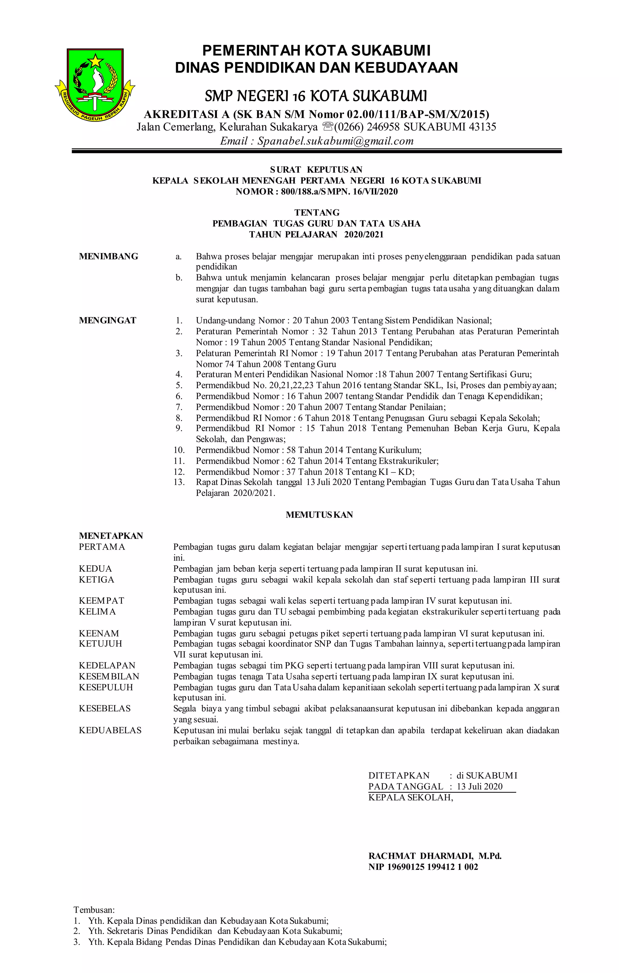 Sk Kepala Laboratorium | DOCX