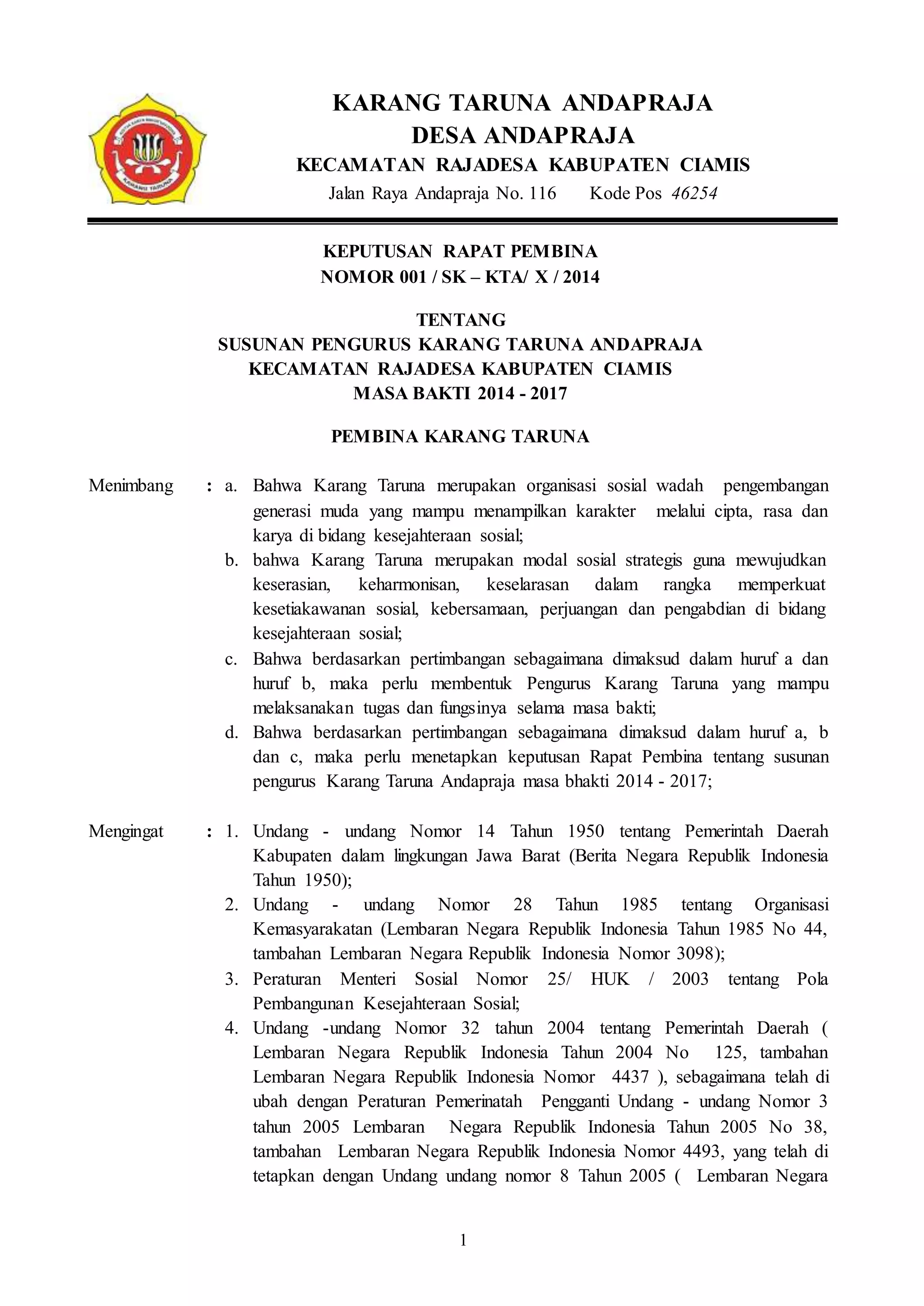 Sk ketua pembina | DOCX