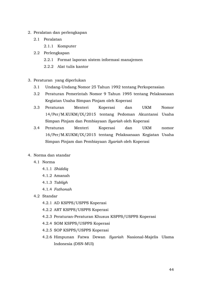 SKKNI KSPPS & USPPS Koperasi No. 193 Tahun 2017 | PDF