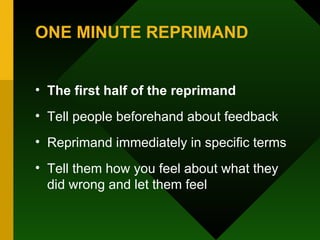 SKK: ONE MINUTE MANAGER | PPT