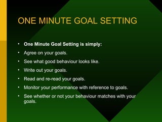 SKK: ONE MINUTE MANAGER | PPT