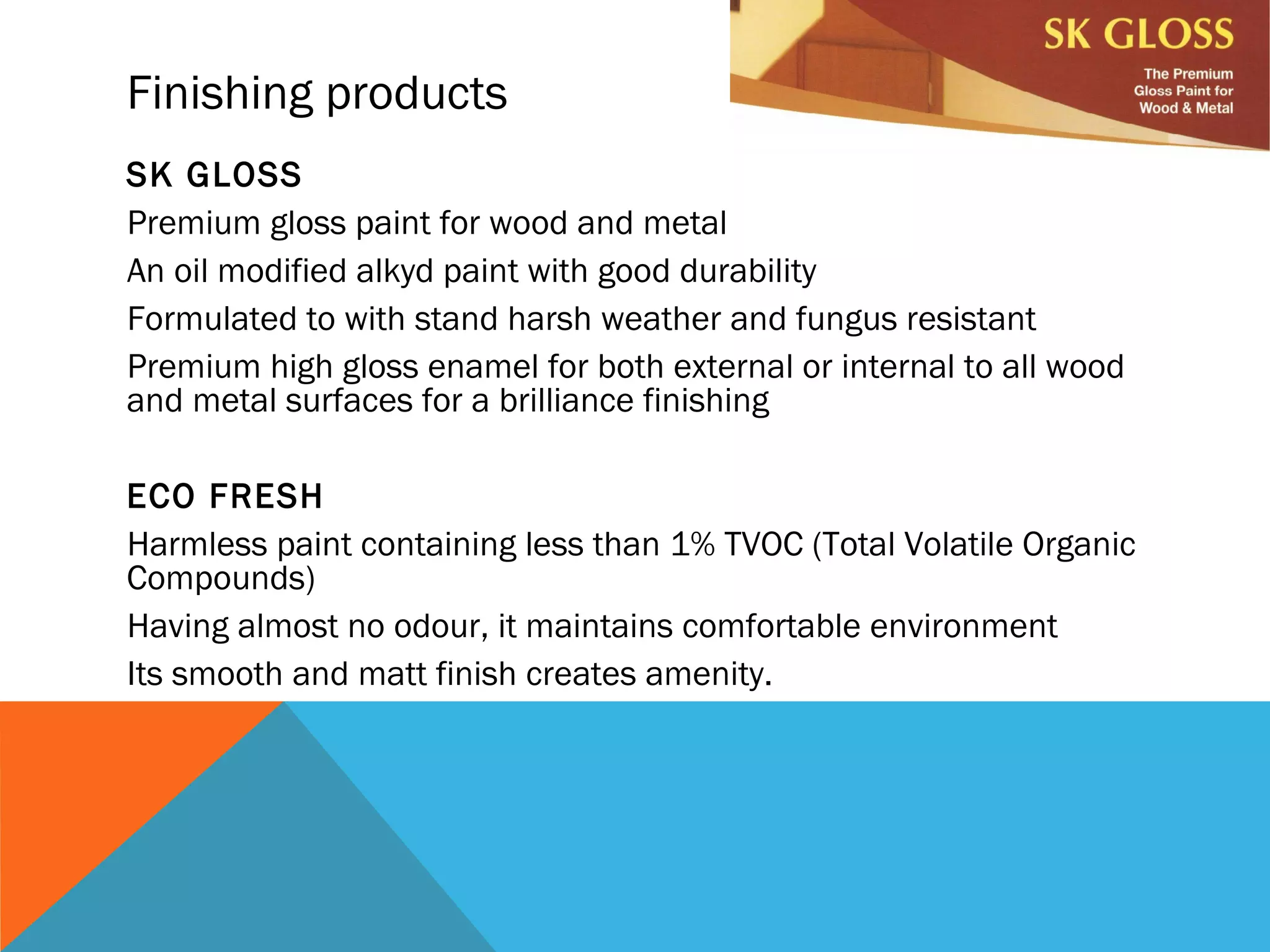 Building materials assignment 2 - Skk paint | PPT