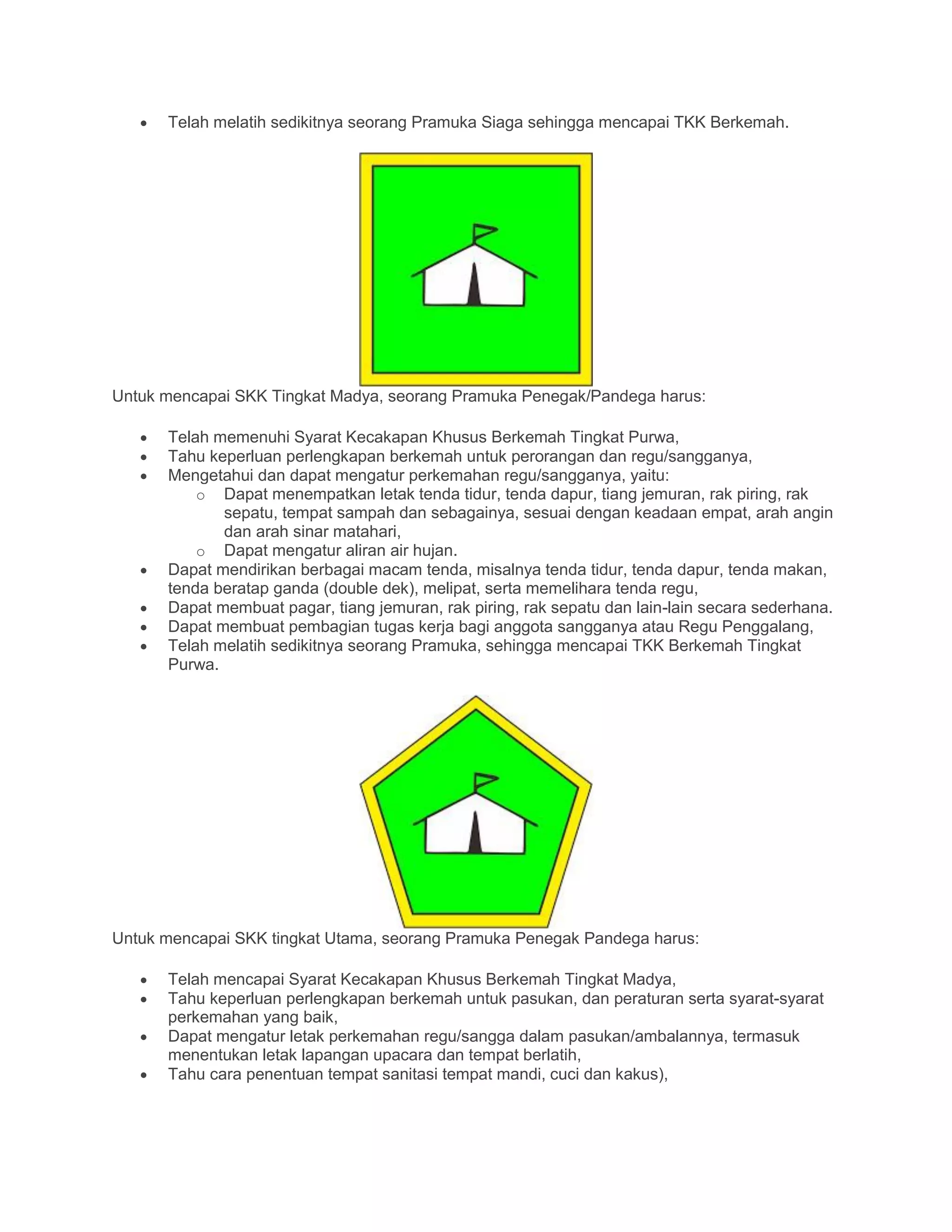 Syarat-Syarat Kecakapan Khusus (SKK) Pramuka | PDF