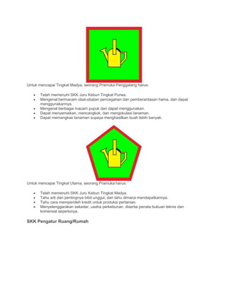 Syarat-Syarat Kecakapan Khusus (SKK) Pramuka | PDF