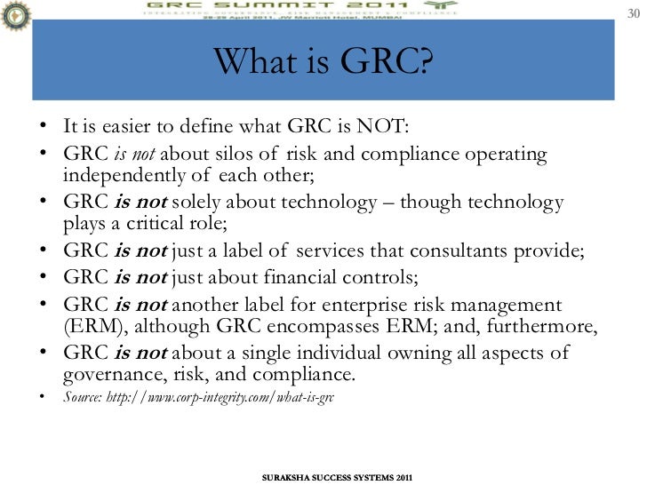 "MAINSTREAMING GRC INTO BUSINESS PROCESS"