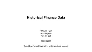 Historical Finance Data | PPT