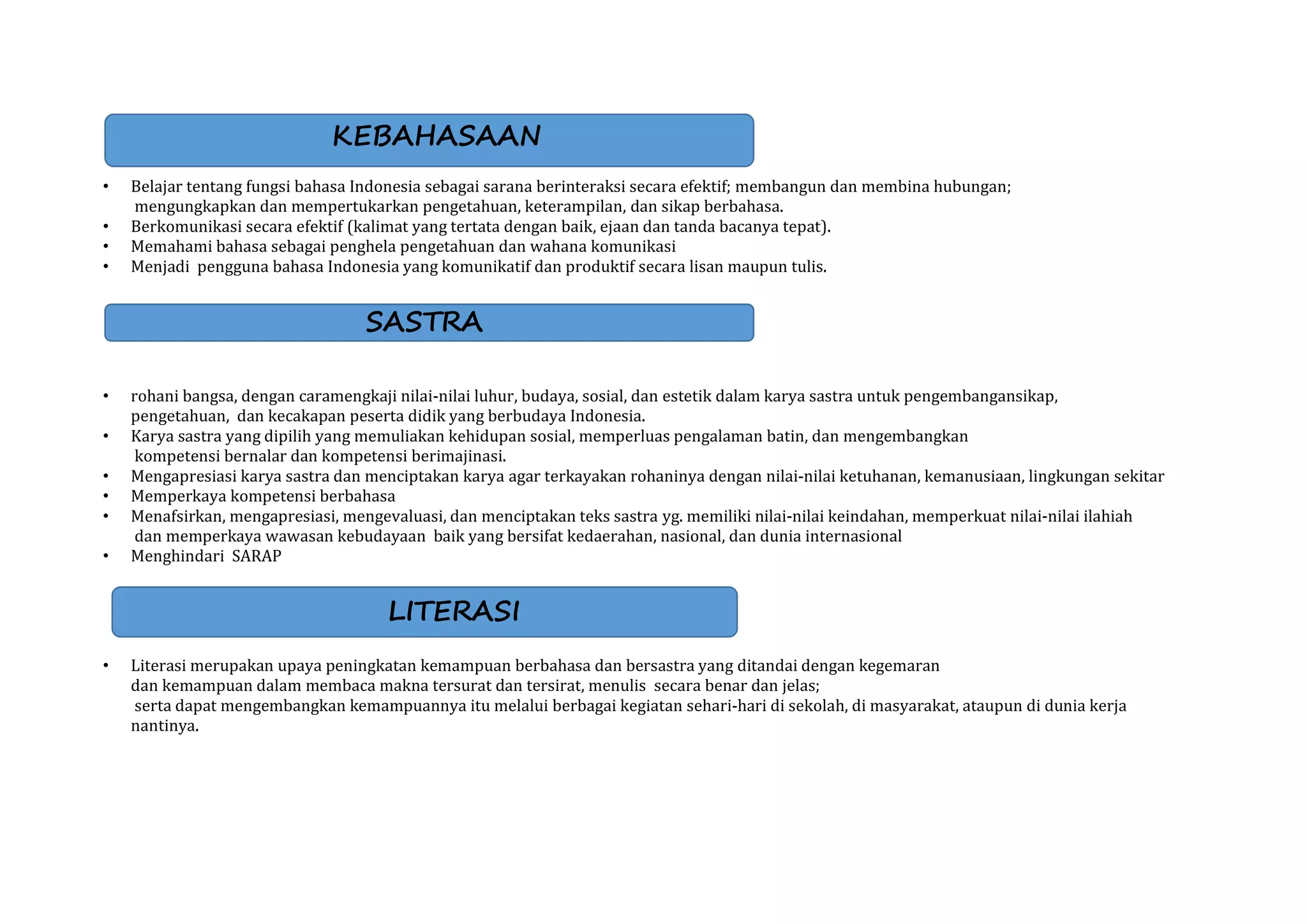 SKL- KI-KD MATA PELAJARAN BAHASA INDONESIA KELAS IX | PDF
