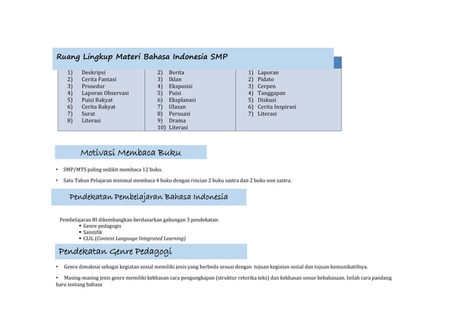SKL- KI-KD MATA PELAJARAN BAHASA INDONESIA KELAS IX | PDF