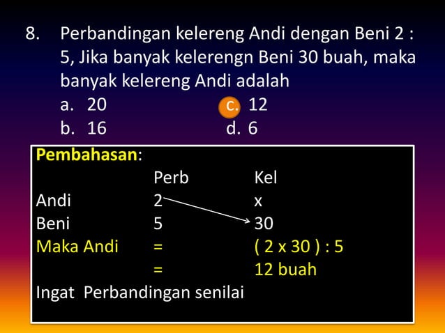 Skl 1.2. UN Matematika MTs | PPT