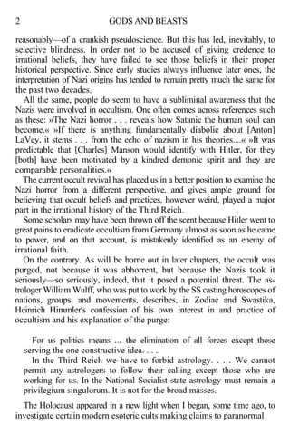 Sklar the nazis and the occult (1989) | PDF