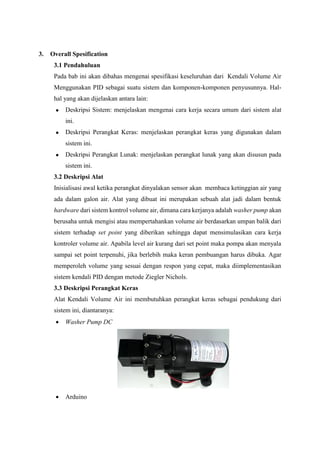 Sistem Kendali Volume Air pada Air Isi Ulang dengan Ultrasonic metode ...