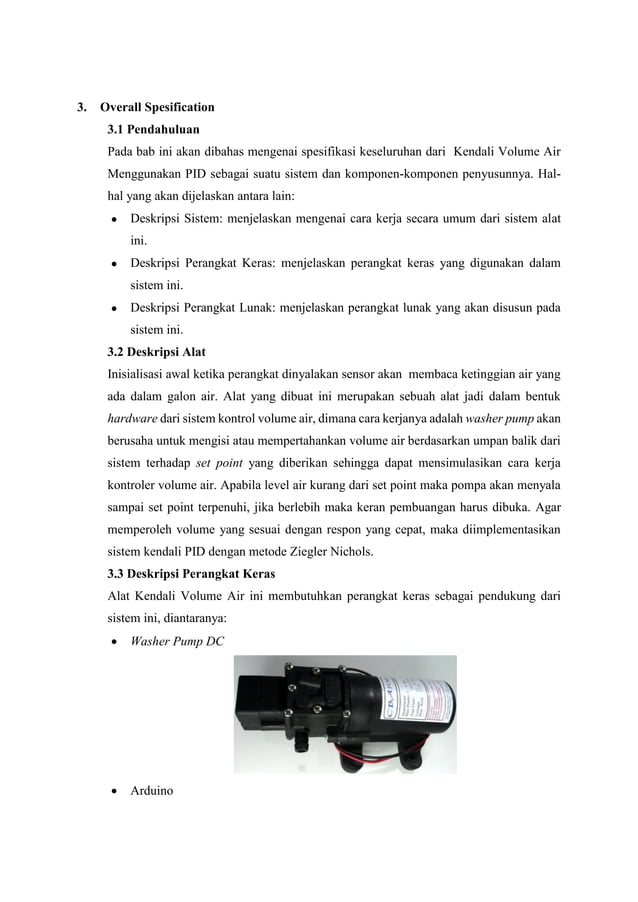Sistem Kendali Volume Air pada Air Isi Ulang dengan Ultrasonic metode ...