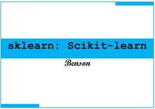Sklearn basic - v01 | PPT