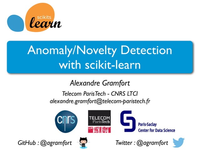 Anomaly Novelty Detection With Scikit Learn Ppt
