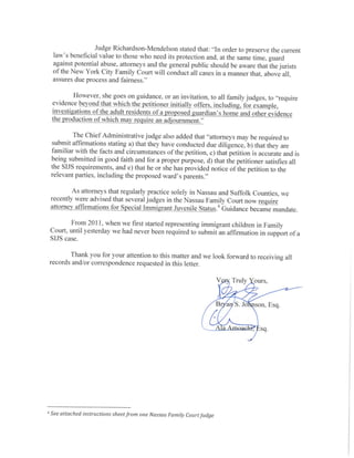 Information Request Regarding SIJS | PDF