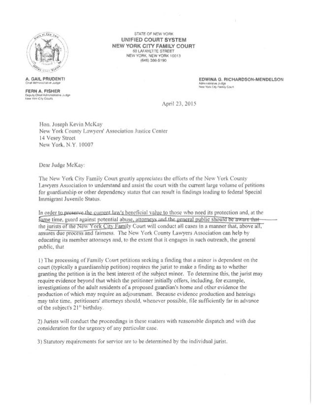 Information Request Regarding SIJS