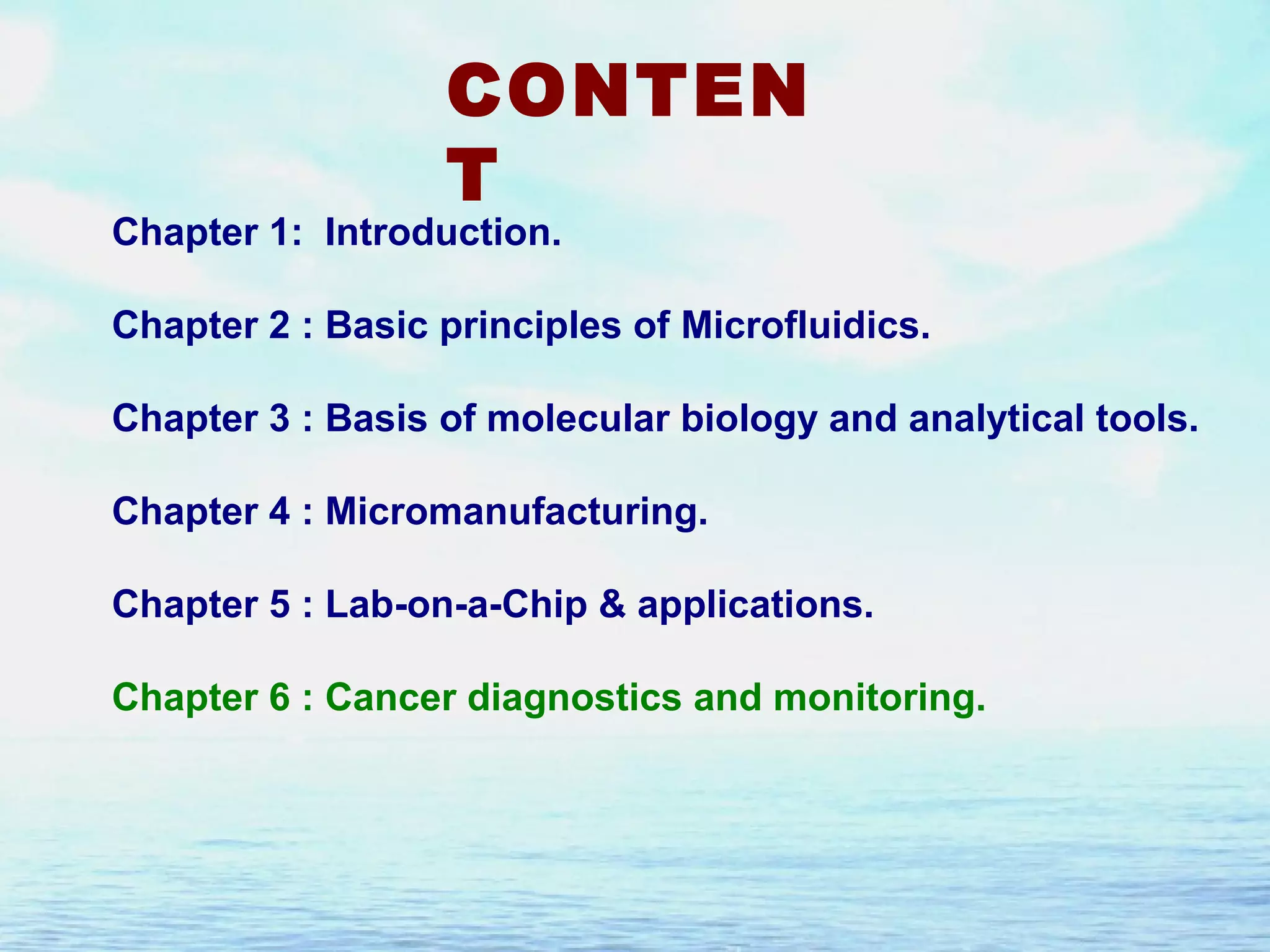 Sk microfluidics and lab on-a-chip-ch6 | PPT