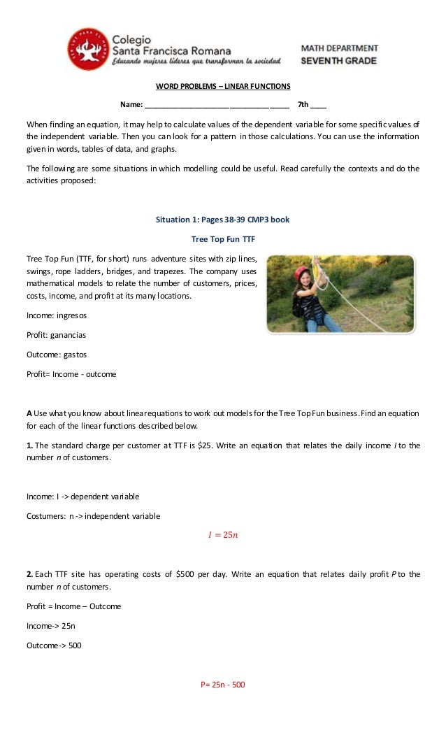 Copia de word problems linear functions docx copia-de-word-problems-linear-functions-docx