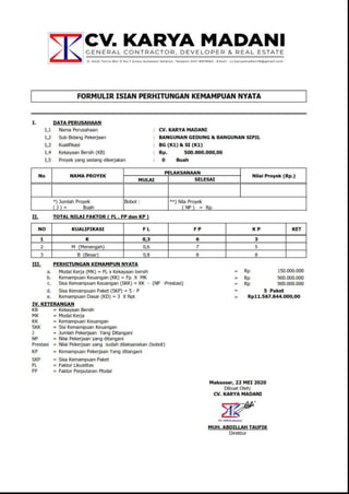 Skn (sisa kemampuan nyata) | PDF