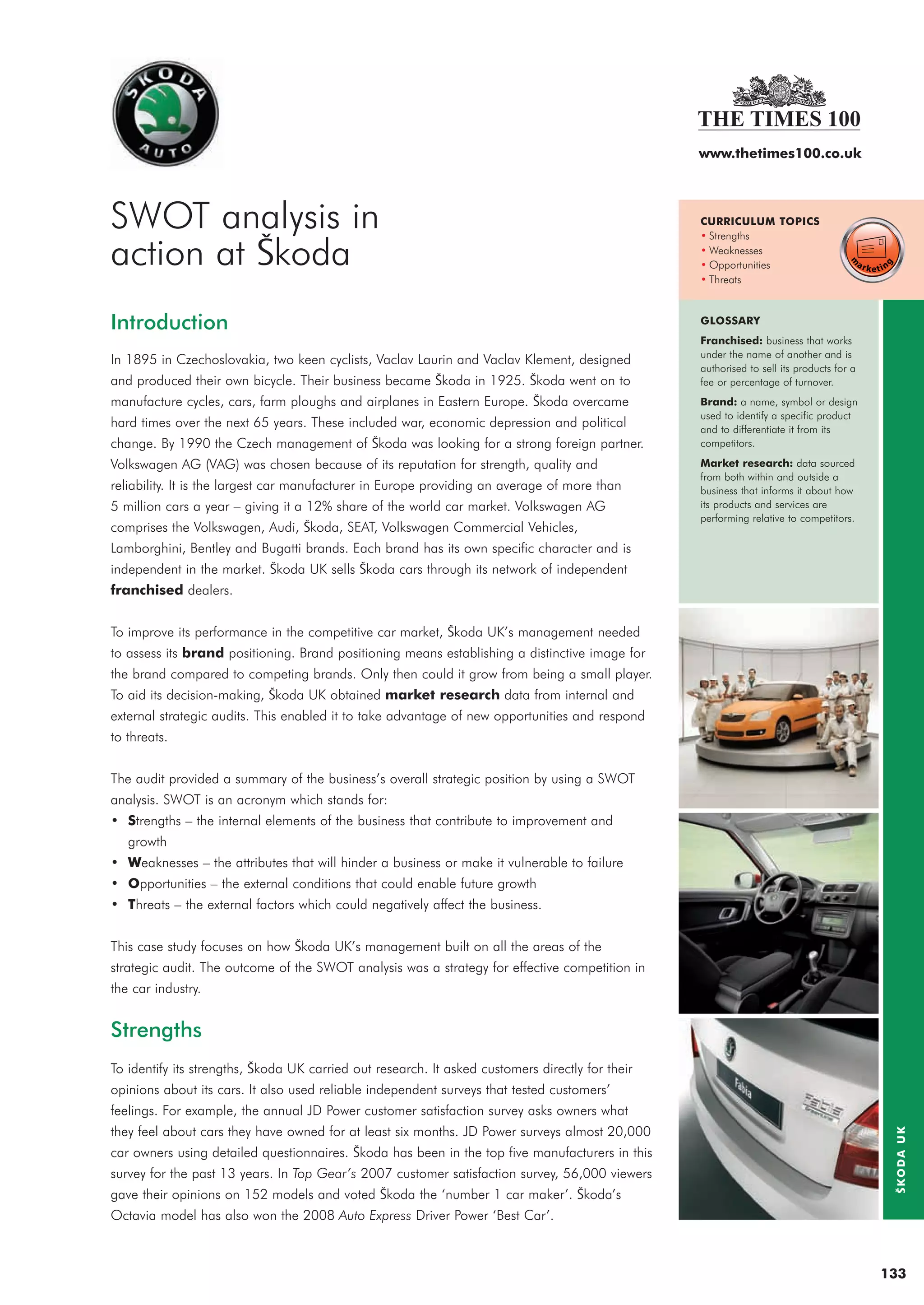 Skoda swot case_study | PDF