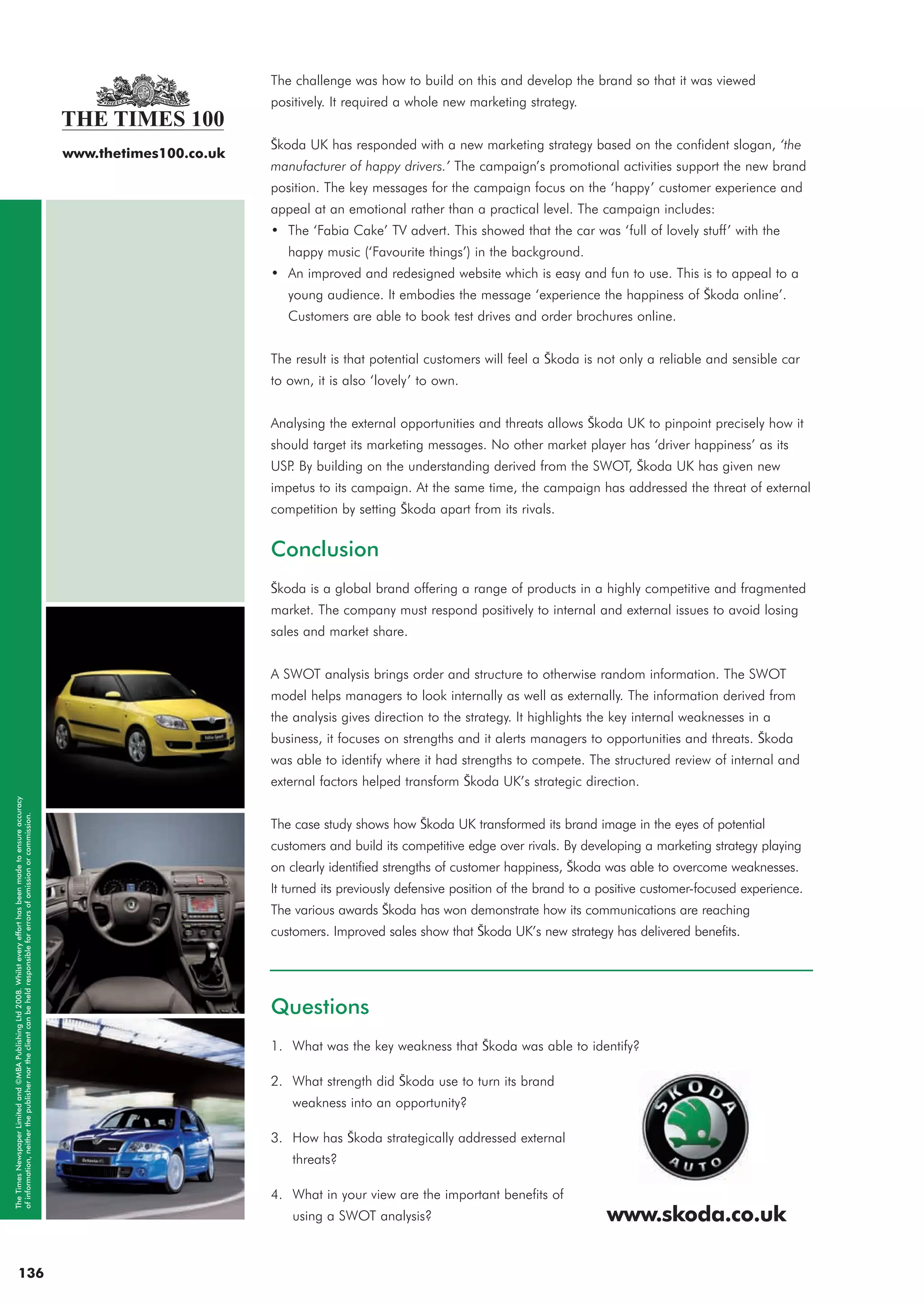 Skoda swot case_study | PDF