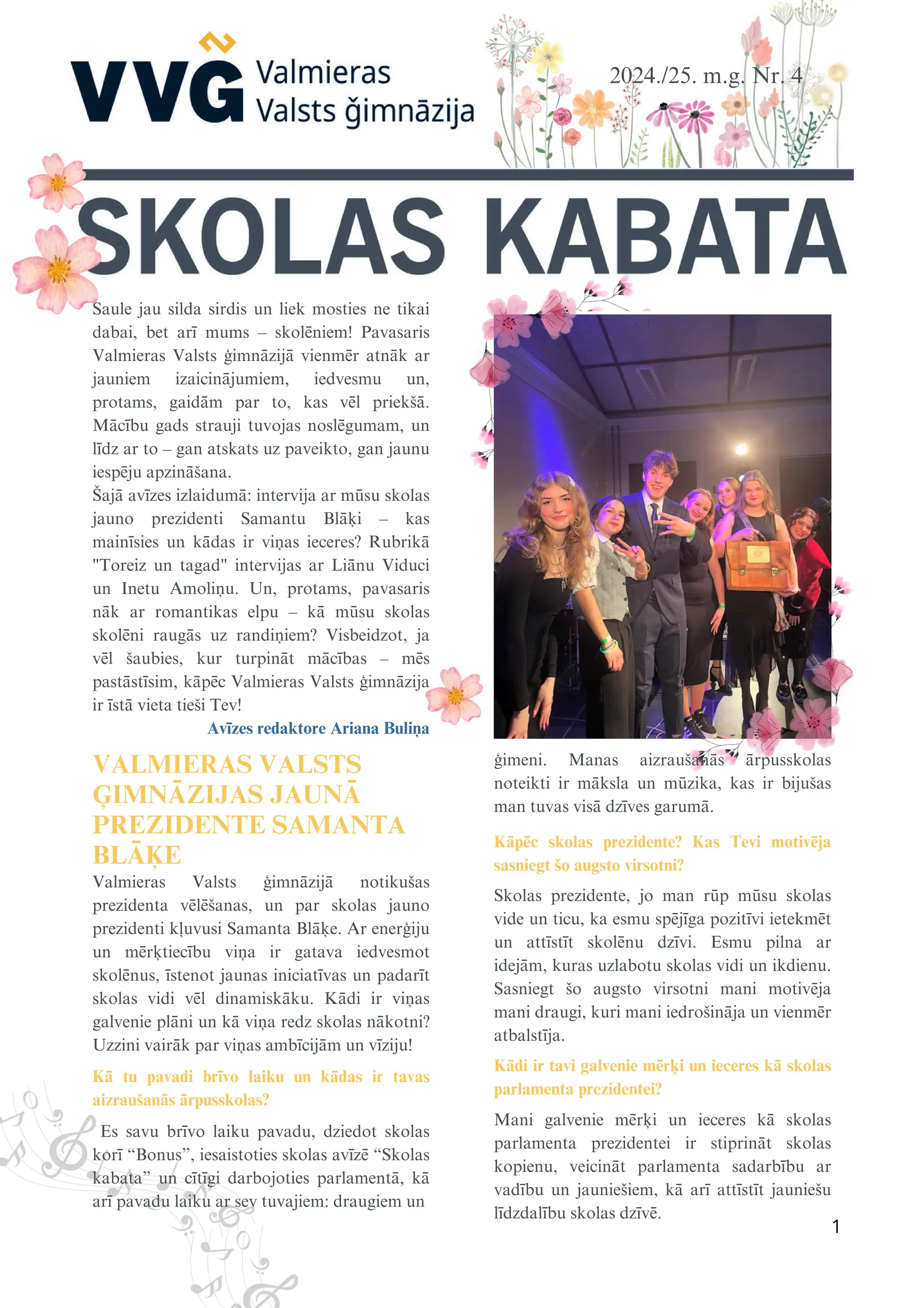 VVĢ avīze Skolas kabata 2024. - 25. Nr. 4 | PDF